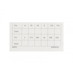 COMPASS DEVIATION CARD C23-807 from Aircraft Spruce Europe