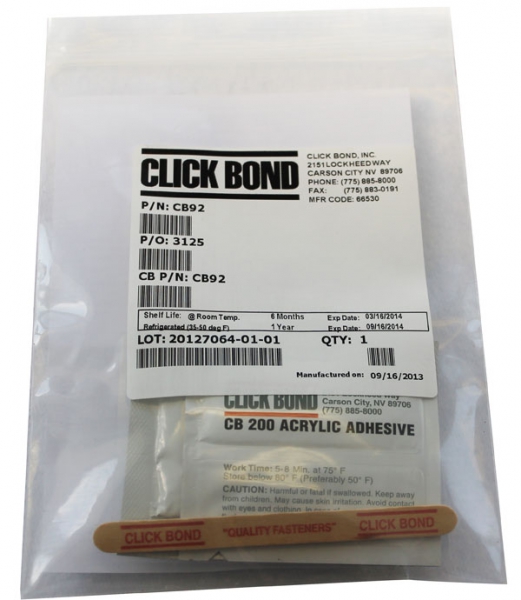 Tanis Click Bond Installation Kit 02782 TacB92 from Aircraft Spruce Europe