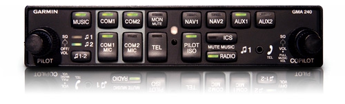 GARMIN GMA 240 AUDIO PANEL 4 PLACE STEREO from Aircraft Spruce Europe