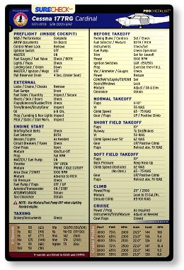 CESSNA 170B PRO CHECKLIST from Aircraft Spruce Europe