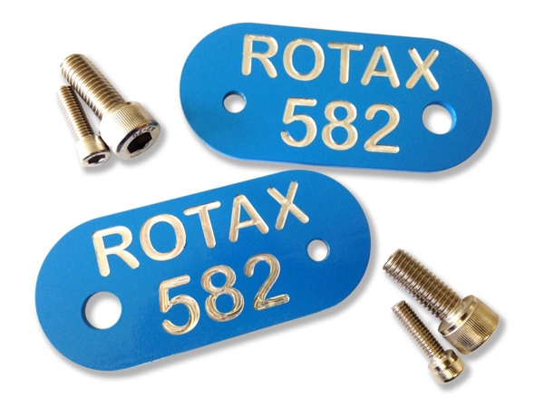 ROTAX 582 GEARBOX BADGE PLATE from Aircraft Spruce Europe