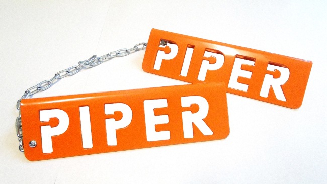 WHEEL CHOCK ORANGE PIPER from Aircraft Spruce Europe