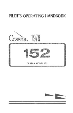 CESSNA 152 1978 PILOTS OPERATING HANDBOOK from Aircraft Spruce Europe