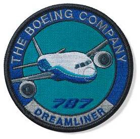 BOEING 787 DREAMLINER ROUND PATCH from Aircraft Spruce Europe